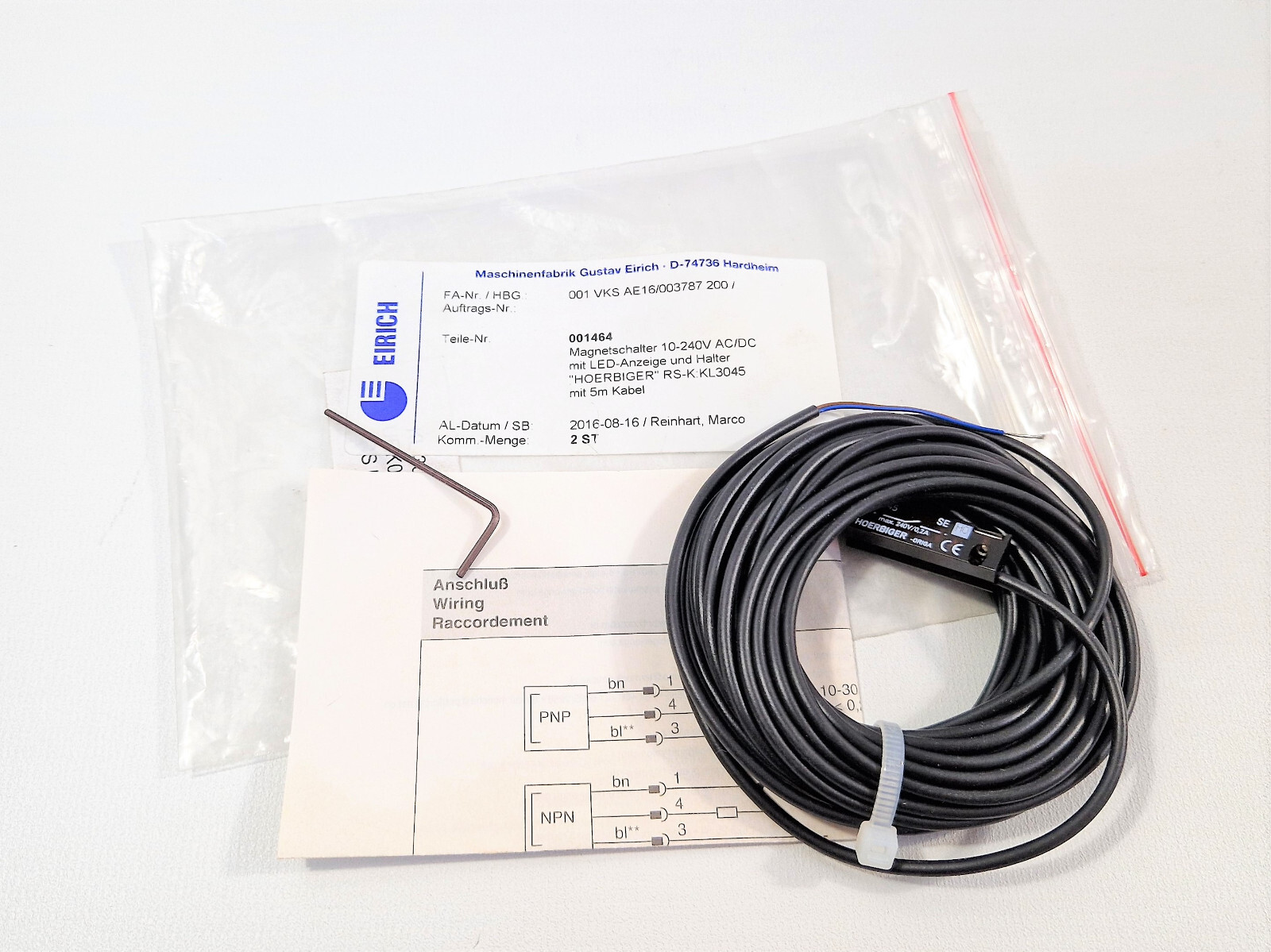Hoerbiger KL3045 Magnetic Reed Switch for sale online | eBay