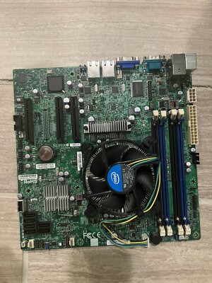 SUPERMICRO X9SCL LGA 1155 Xeon E3 Micro ATX With E3-1230 With Shield | eBay