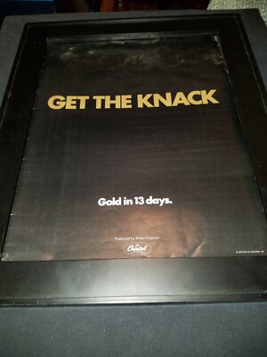 The Knack Rare Original Capitol Records Promo Poster Ad Framed! #2 | eBay