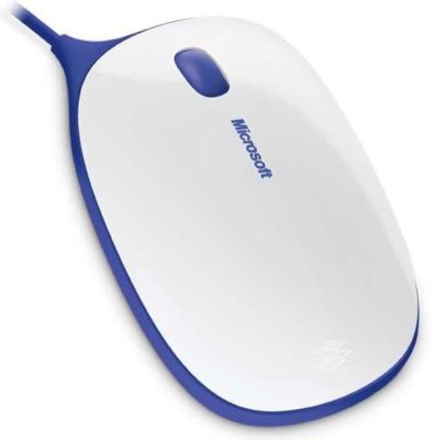 NEW Microsoft USB Express Wired Mouse - Blue/White (T2J-00021) | eBay