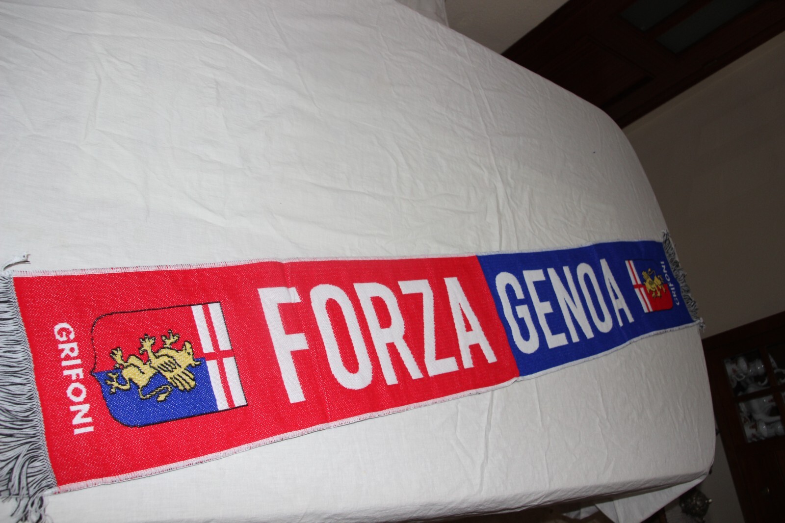 Soccer Scarf from the Italian Team Genoa Forza Genoa | eBay