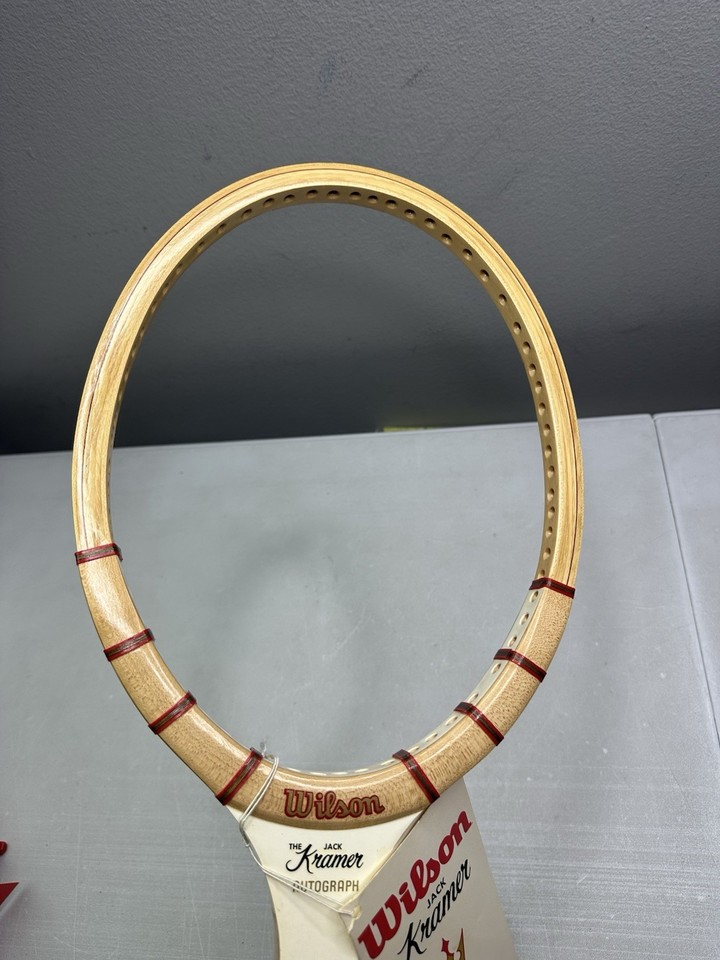New Wilson Jack Kramer 4-1/2 Vintage Wood Tennis Racquet Autograph | eBay