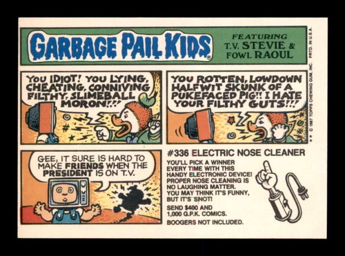 1987 Garbage Pail A #321 Squashed Josh EXMT X3068584 | eBay