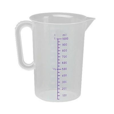 Caraffa graduata 1000 ml Trasparente CARAFFA GRADUATA LT. 1 Moto LT. | eBay
