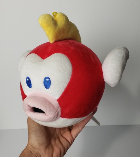 Nintendo Super Mario Kart CHEEP CHEEP FLYING FISH 10" Plush STUFFED ...