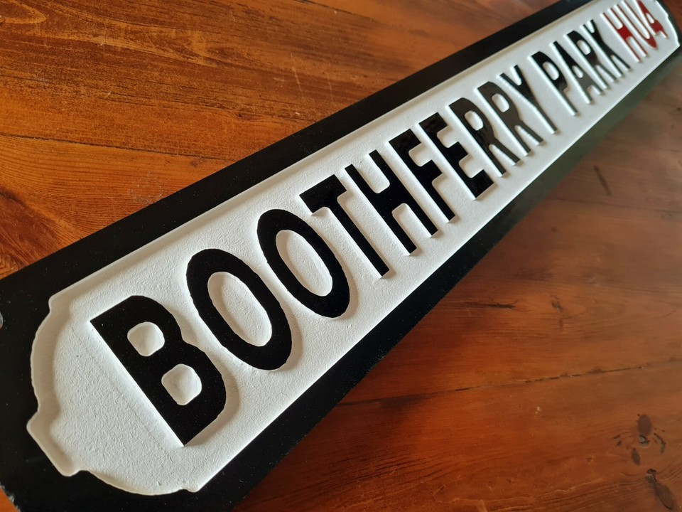 Boothferry Park Indoor Hull Street Sign Road Sign City Sign | eBay UK