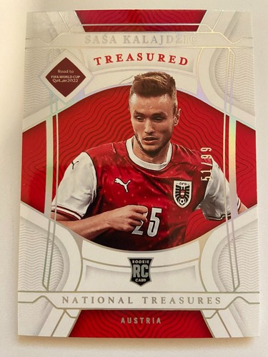 2022 National Treasures World Cup Treasured Moments Sasa Kalajdzic #192 ...