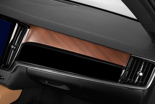 For Volvo S90 2017-2024 Brown Wood Grain Center Console Instrument Dash ...