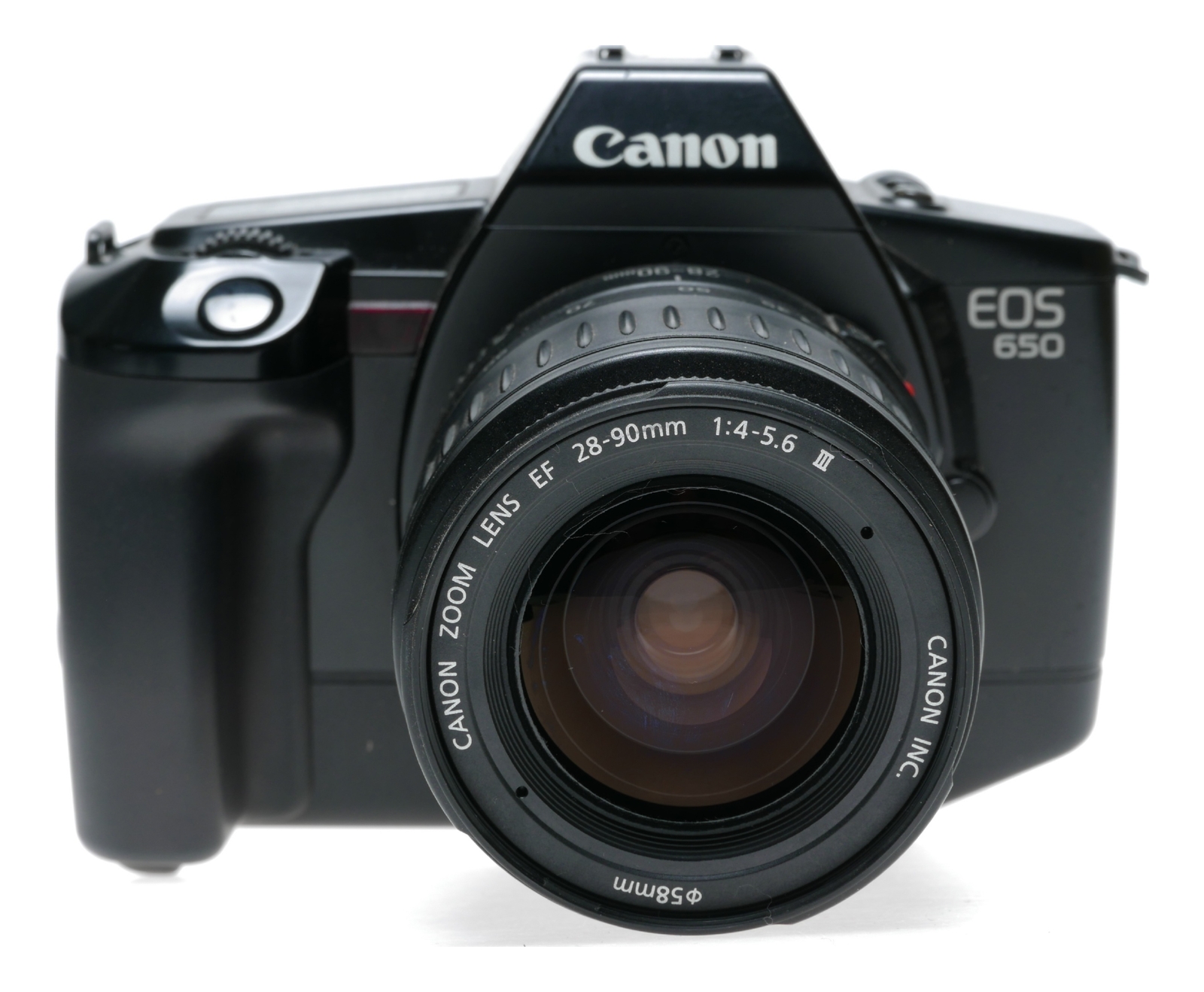 Canon EOS 650 Film Camera QD Back 28-90mm 1:4-5.6 Zoom EF Lens | eBay