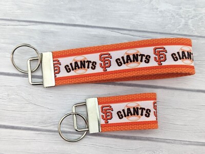 Giants Key Chain Baseball Key Fob Wristlet Stocking Stuffer College ...