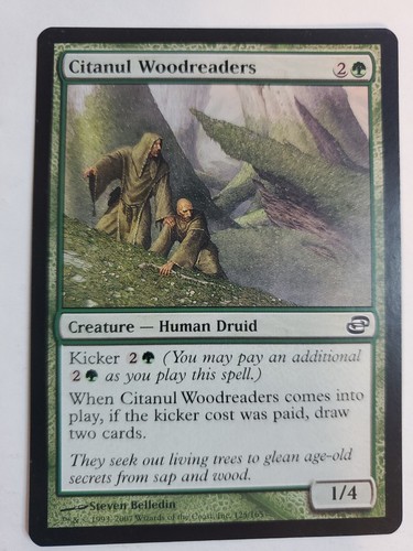 MTG Magic The Gathering Card Citanul WoodreadersCreature Human Druid ...