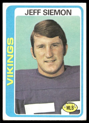 1978 Topps #58 Jeff Siemon - EX | eBay