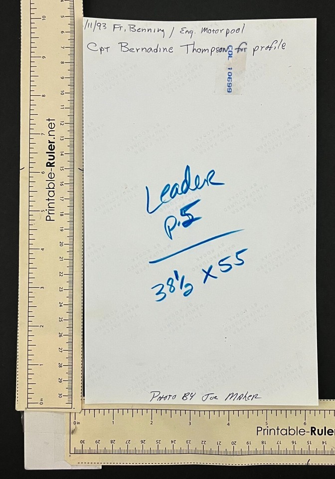 1993 Fort Benning Motorpool Engineer Female Woman Captain Thompson ...