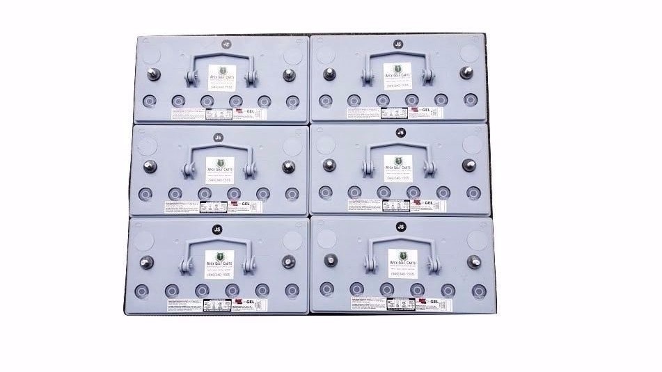 QTY 6: 12V 12 Volt GEL Golf Cart Battery for Chrysler GEM Polaris E2 E4 ...