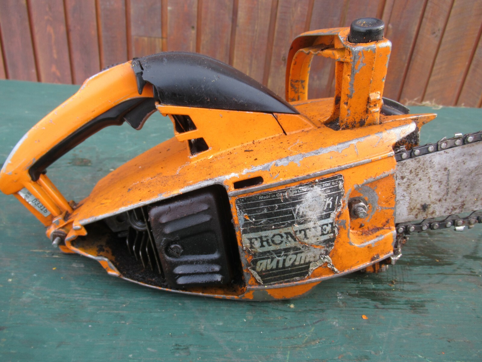 Vintage FRONTIER Chainsaw Chain Saw with 10" Bar | eBay