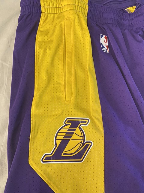 Nike X NBA La Lakers Practice Shorts Aj5077 504 Lebron Davis Kobe Shaq ...