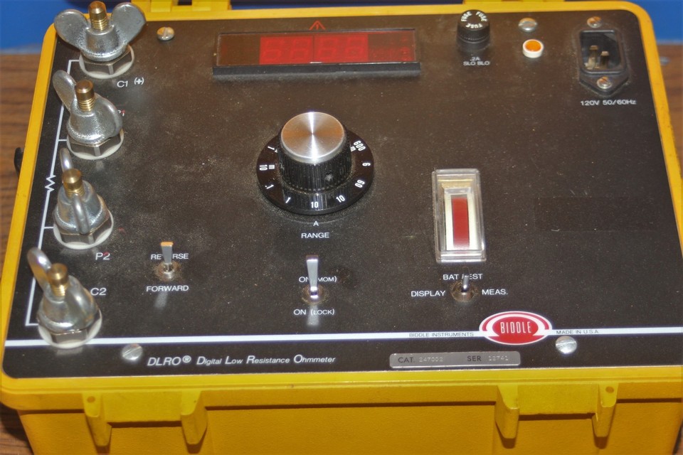 Biddle Digital Low Resistance Ohmmeter 247002 12741 | eBay