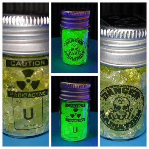 Yellow Vaseline Uranium Mini Jar Radioactive Fallout Series Novelty ...