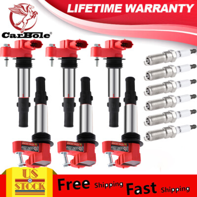 6Set Ignition Coil + Spark Plugs for Chevy GMC Buick Cadillac CTS SRX 3 ...