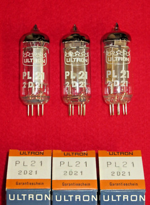 1x PL21 ULTRON NOS NEU Röhre Tube NEW 2D21 EN91 Valve PL2D21 Ste1300/0 ...