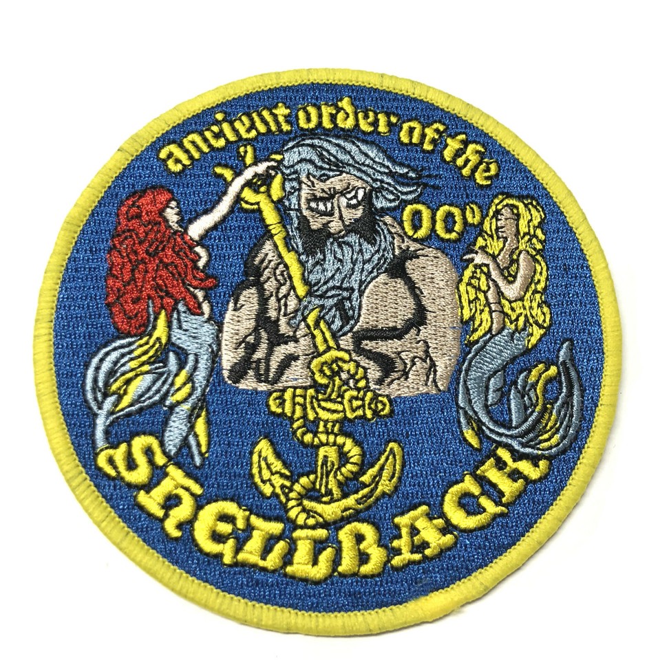 Ancient Order of the Shellback Patch Embroidered Iron-On Applique ...