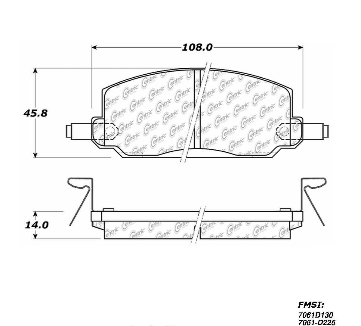 Disc Brake Pad Set-UltraStop Brake Pads by Bosch Ultra Stop ULT226 for ...