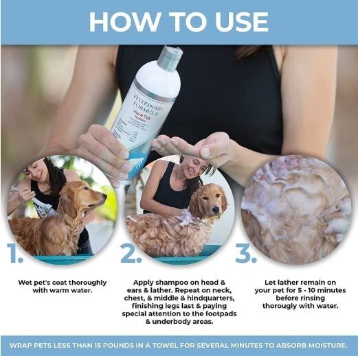 Medicated Shampoo Dog For Mange Mites Scabies Ticks Fleas Skin Care ...