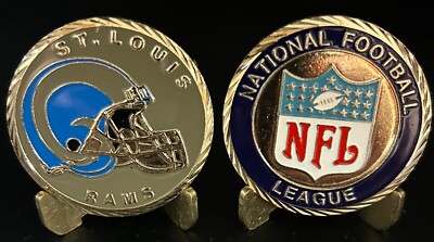 NFL LOS ANGELES RAMS OLD NAME ST LOUIS SPORT COLLECTIBLE CHALLENGE COIN ...