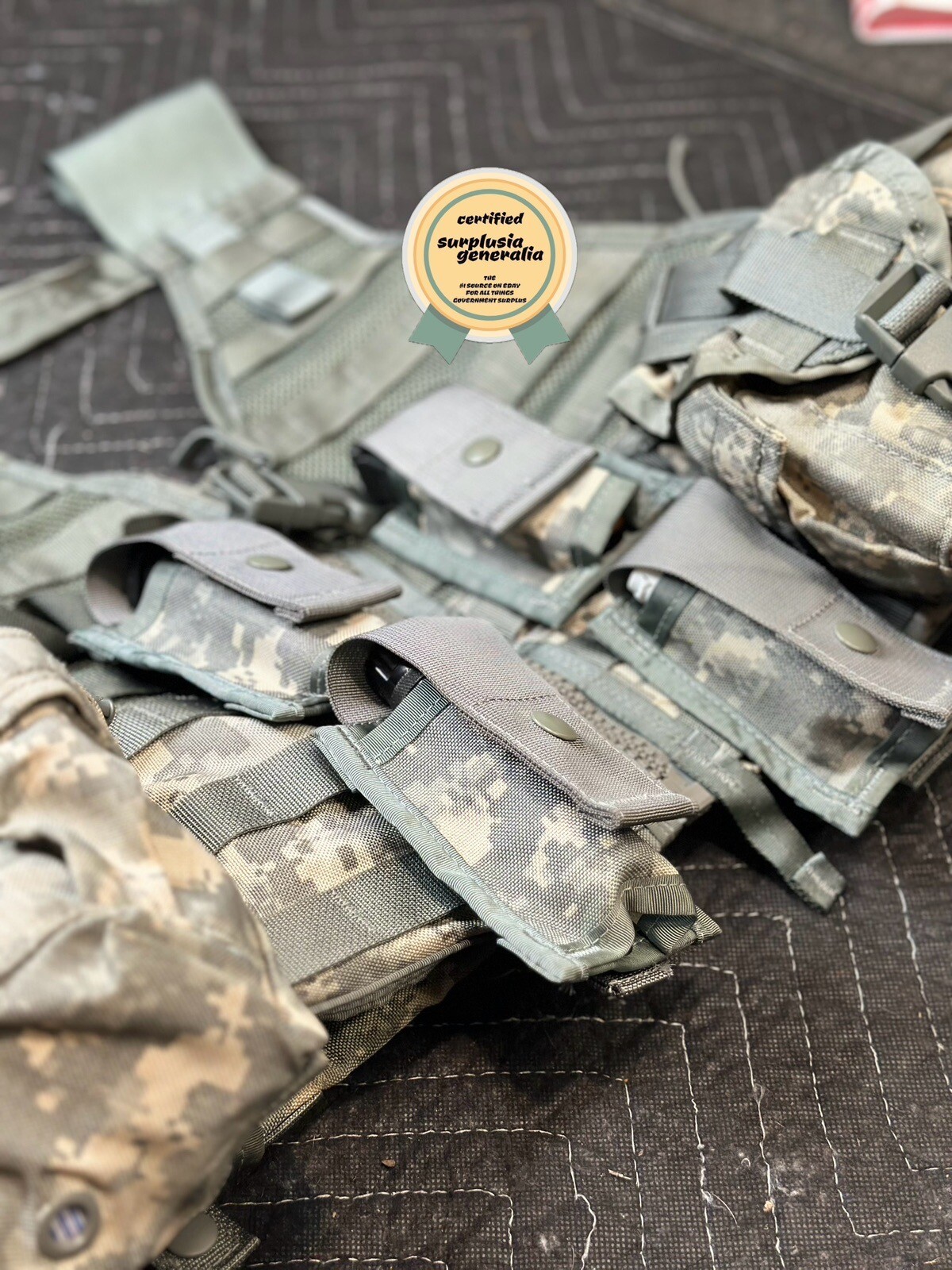 MOLLE II US Army Tactical Vest/Chest Rig! Multi-Purpose Vest w/ 8 ...