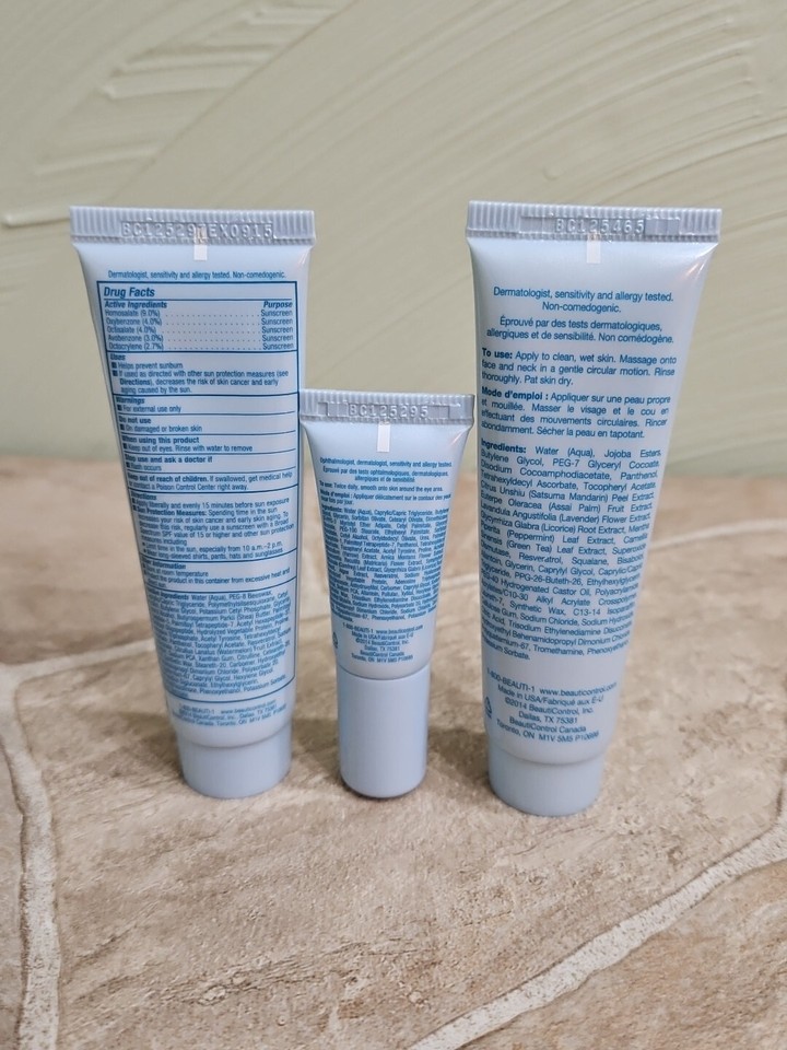 NEW Beauticontrol Exfoliating Polish- Revitalizing Eye Creme-Day Lotion ...