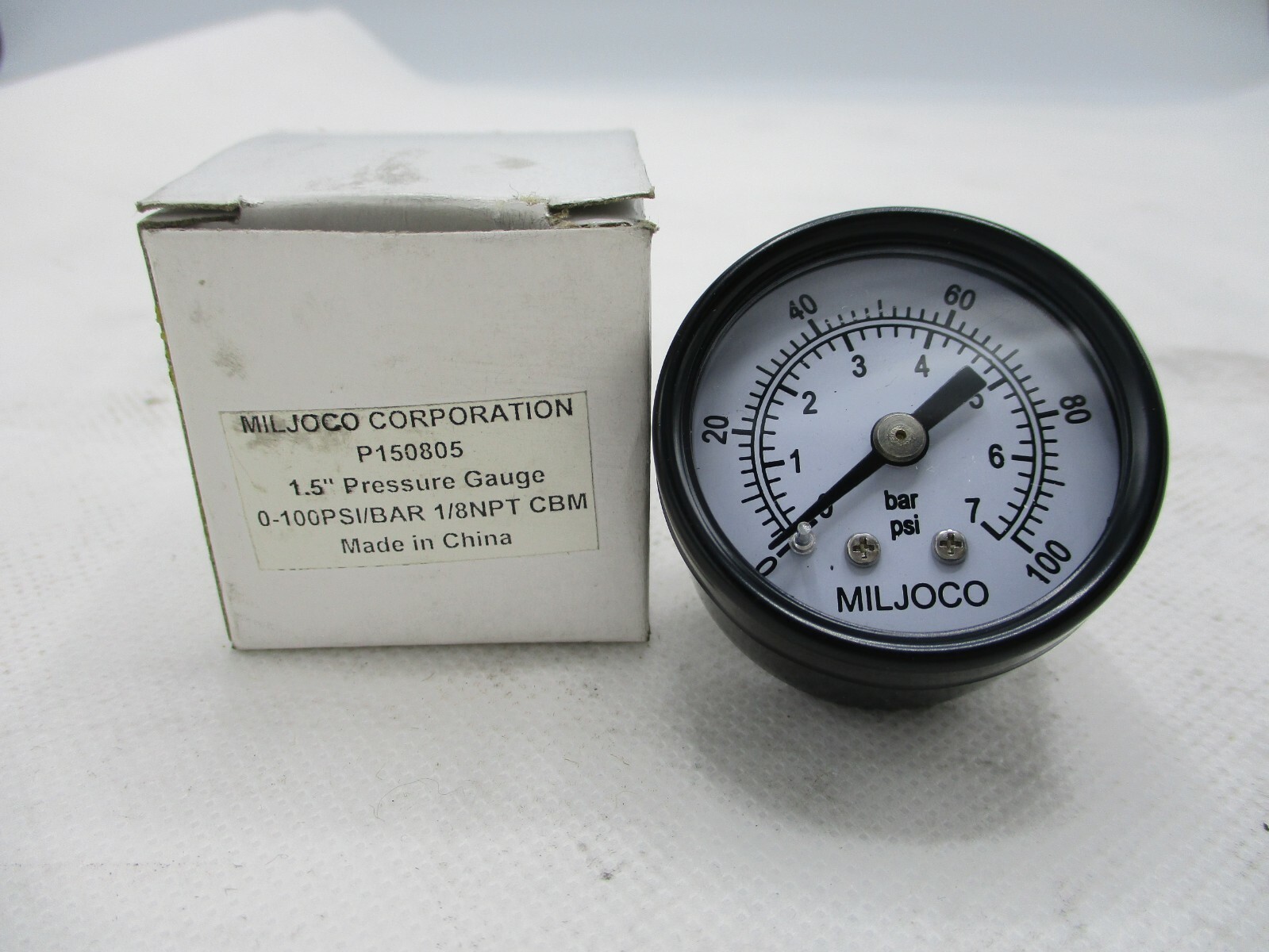 NEW MILJOCO P150805 1-1/2" PRESSURE GAUGE 0-100 PSI 1/8 NPT 5RNE1 | eBay
