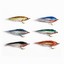 12 pcs Wounded Minnow Fly Ice Dub UV Polar Fry Slowly Sinking Fly ...
