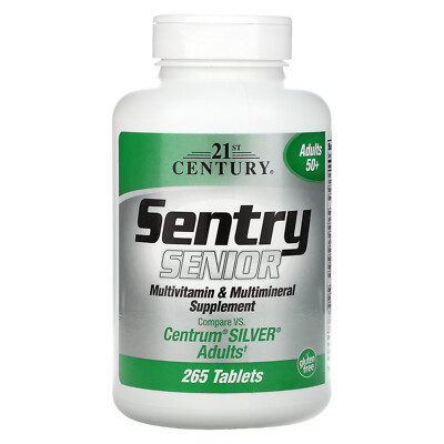 Sentry Senior, Multivitamin & Multimineral Supplement, Adults 50+, 265 ...