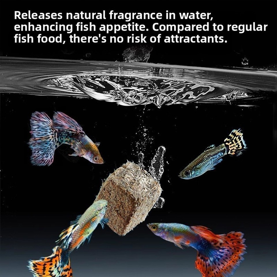 Fish Food Freeze Dried Red Blood Worm Block Shape for Aquarium and Pond ...