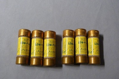6 Bussmann LPJ-20SP Time Delay Fuses - NOS Partial Box | eBay