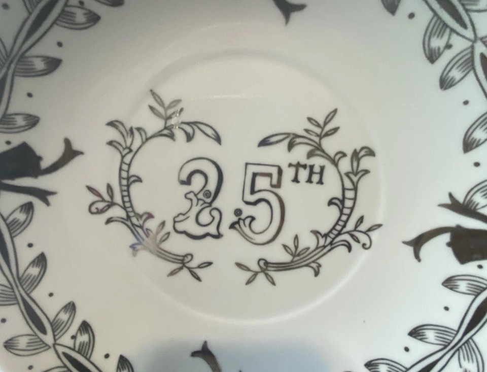 Lefton China 25th Anniversary Bowl No Pitcher Silver Trim #6550 ...