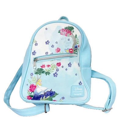 Loungefly Disney Alice In Wonderland Light Blue Mini Character Backpack ...