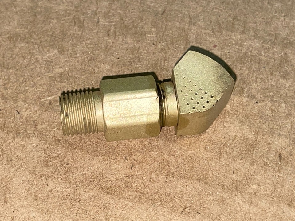 Corvette Oil Gauge Pressure sending unit Brass Fitting Elbow GM OEM 78 ...