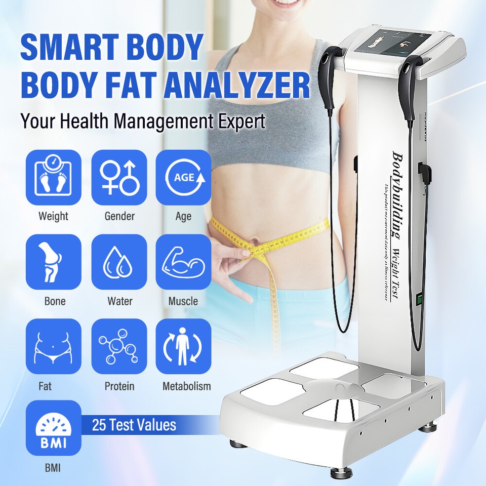 Body analyzer machine Fixed Digital Bmi Full Body Composition Scan Fat ...