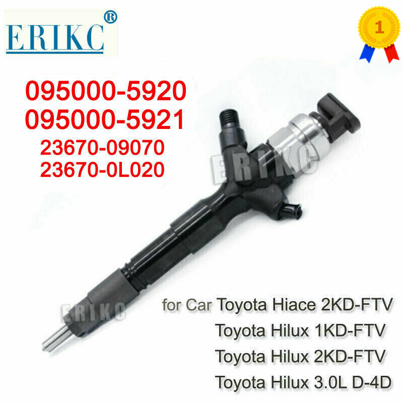 New 095000-5920 23670-09070 23670-0L020 095000-59219X Diesel Injector ...