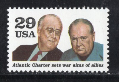 2559d * ATLANTIC CHARTER SETS WAR AIMS OF ALLIES * U.S. Postage Stamp ...