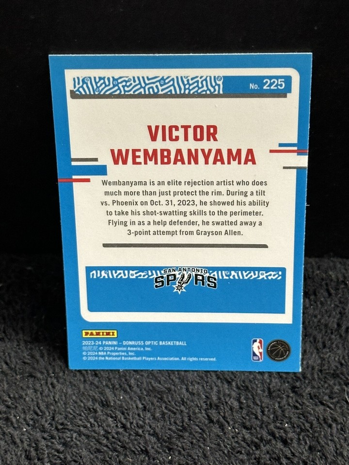 Victor Wembanyama 2023-24 Panini Optic Rated Rookie #225 | eBay