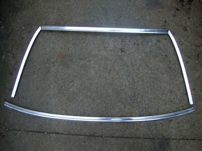 1974 MERCEDES 450sl HARD TOP REAR WINDOW TRIM hardtop 4pcs 380 560SL ...