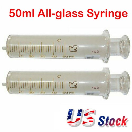 USA - 2PCS 50ml All-glass Syringe for Roland / Mimaki Printers Ink ...