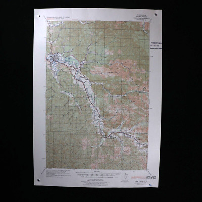 US Geological Survey Map Scale 1/62500 Topographic Sheet Raymond ...