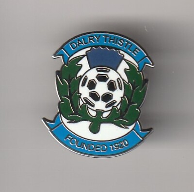 Dalry Thistle ( Scottish Non-League - lapel badge butterfly fitting ...