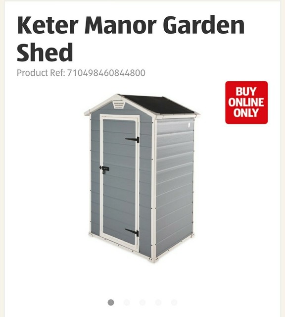 Keter Manor 3x4 ft Plastic Storage Shed for sale online | eBay