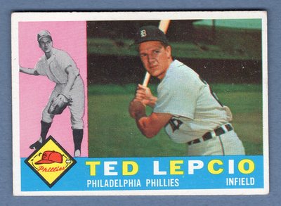 1960 Topps #97 Ted Lepcio EX CCS17 | eBay