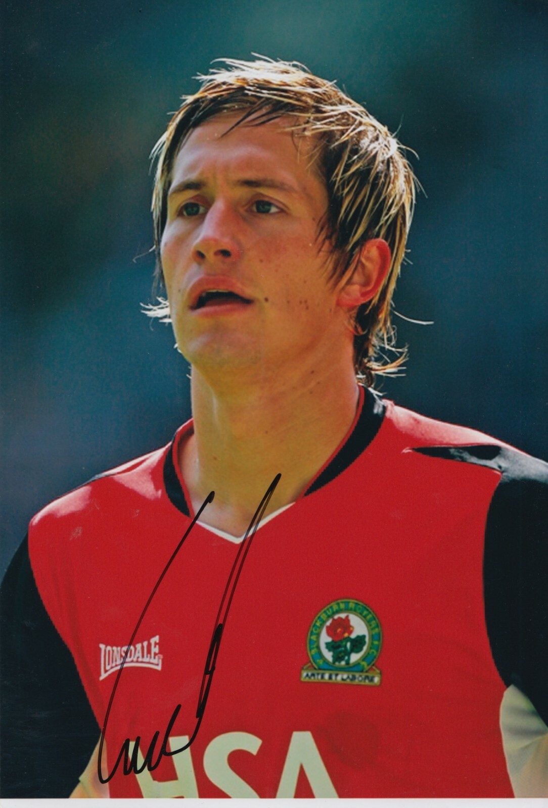 Morten Gamst Pedersen Hand Signed 12x8 Photo - Blackburn Rovers ...
