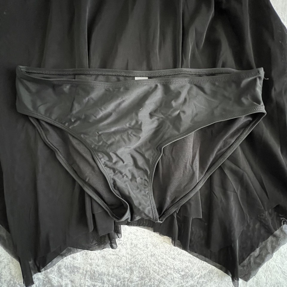 Elapsy Womens Polka Dot Printed Swimdress with Bottoms Tankini Set ...